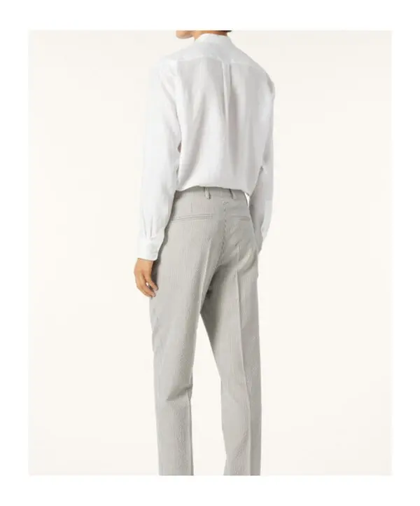 Loro Piana Elia Low Mandarin Collar Shirt