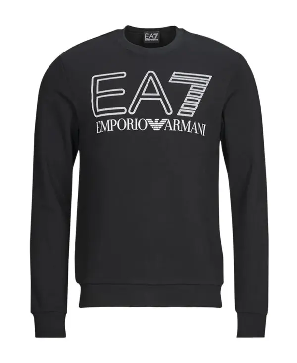 EA7 Logo Pattern Sweater - Black