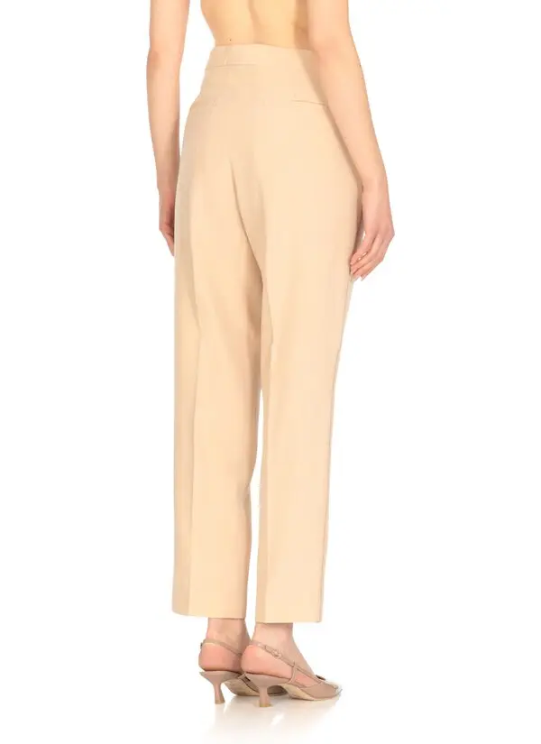 Fabiana Filippi Cropped Trousers With Side Light Details