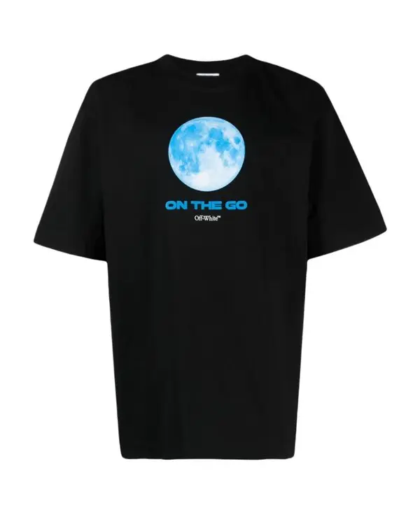 Off-White Moon-print Cotton T-shirt