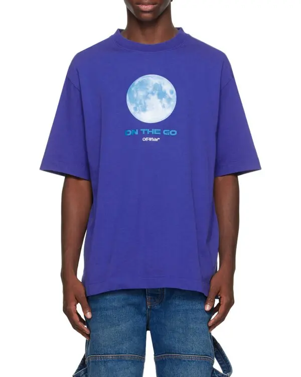 Off-White Moon Printed Crewneck T-shirt