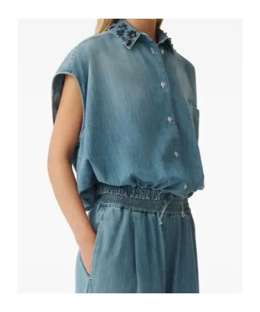 Fabiana Filippi Embellished Collar Shirt