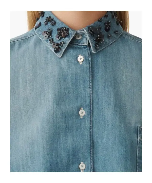 Fabiana Filippi Embellished Collar Shirt