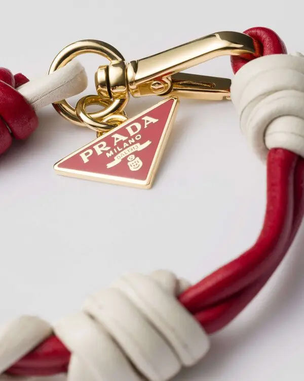 Prada Braided Nappa Leather Bracelet