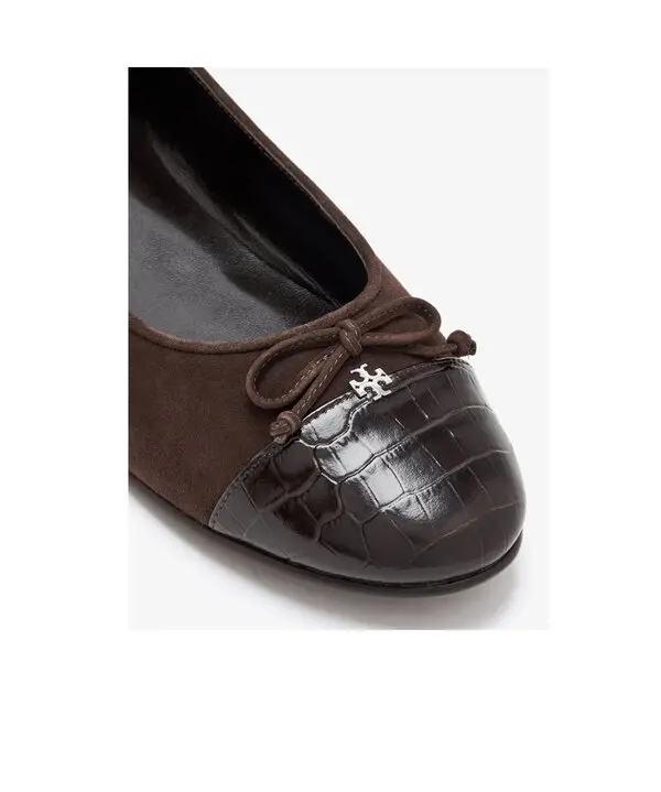 Tory Burch Bow Detailed Flat Shoes