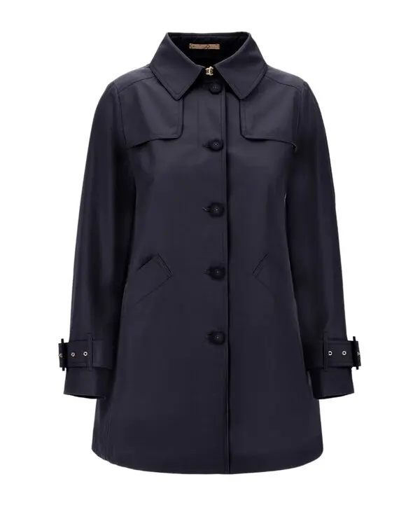 Herno Long Sleeved Buttoned Trench Coat