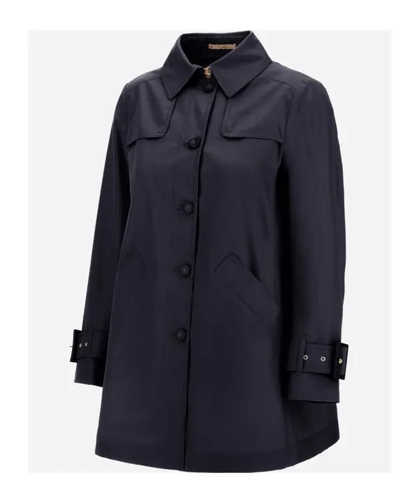 Herno Long Sleeved Buttoned Trench Coat