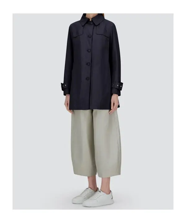 Herno Long Sleeved Buttoned Trench Coat