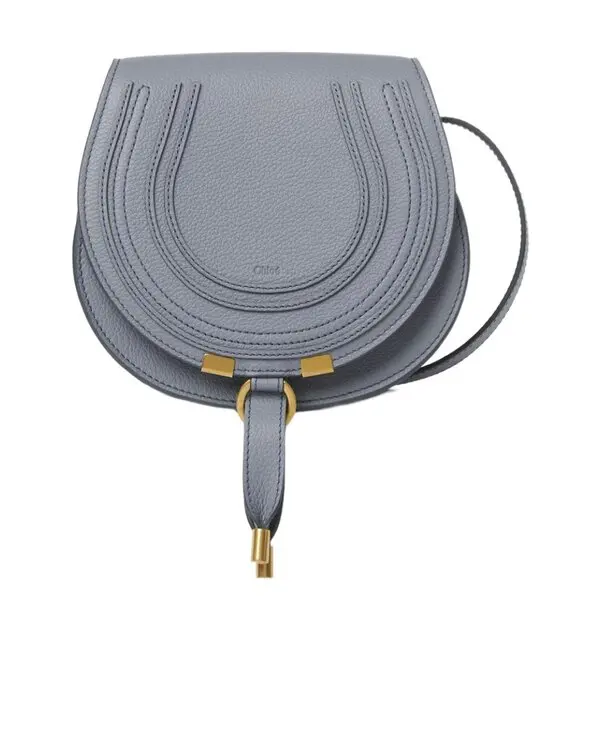 Chloé Small Marcie Leather Saddle Bag