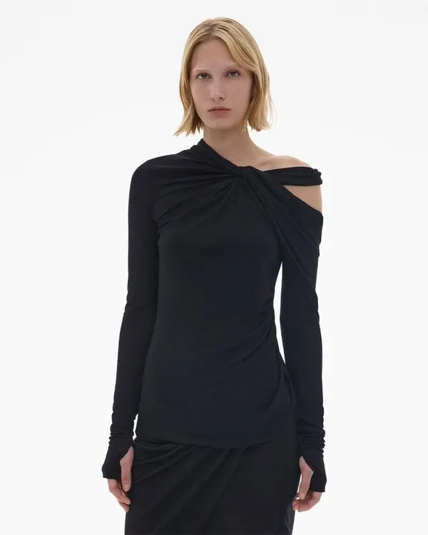 Helmut Lang Twisted Long-sleeve Top