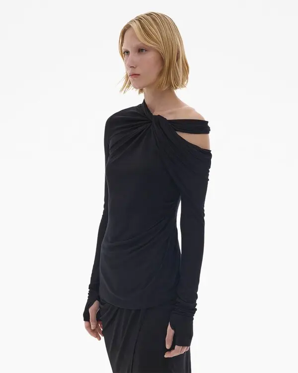 Helmut Lang Twisted Long-sleeve Top