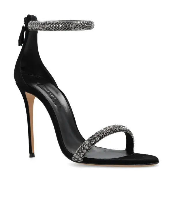Casadei Scarlet Stratosphere 100mm Crystal-embellished Sandals