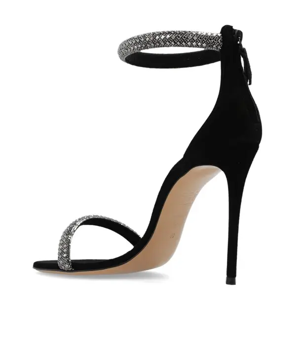 Casadei Scarlet Stratosphere 100mm Crystal-embellished Sandals