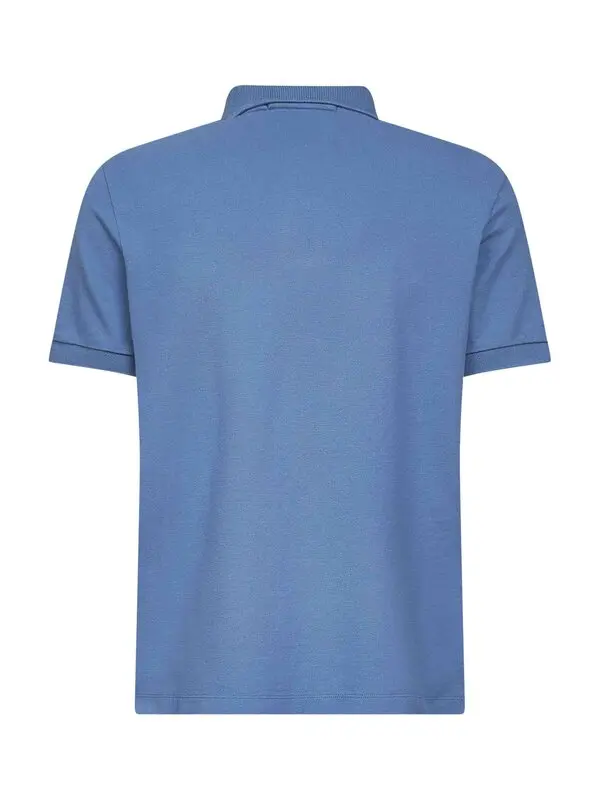 Stone Island Logo Patch Short Sleeved Polo Shirt