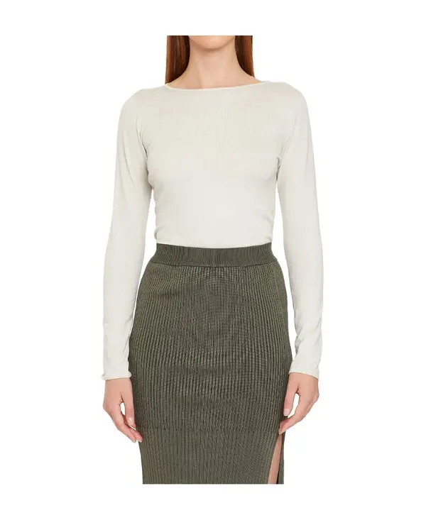 Brunello Cucinelli Lurex Fine-knit Top - Beige