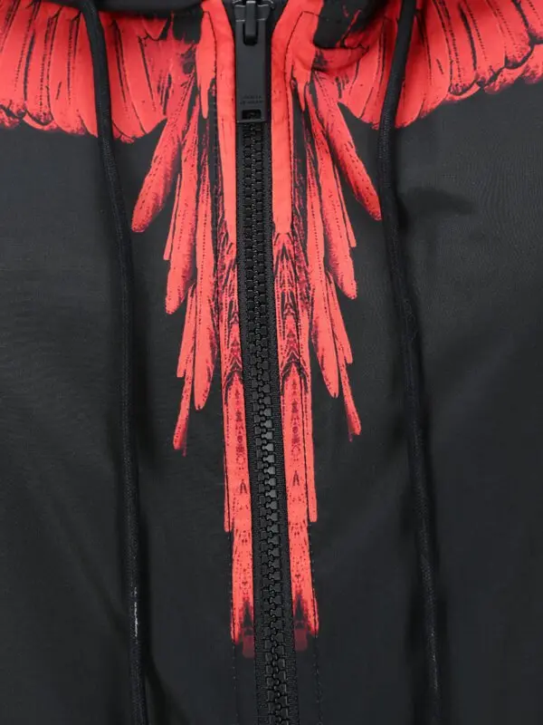 MARCELO BURLON COUNTY OF MILAN Icon Wings Printed Zip-up Hooded Jacket