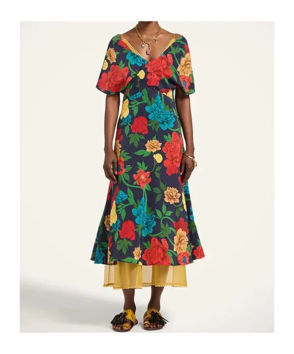 La DoubleJ Floral A-line Dress