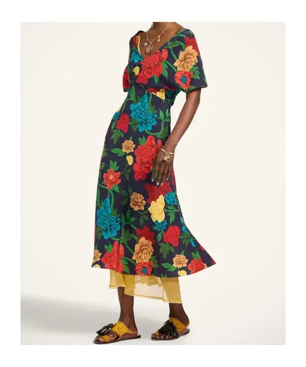 La DoubleJ Floral A-line Dress