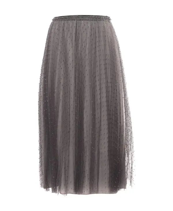 Red Valentino Dotted Tulle Skirt