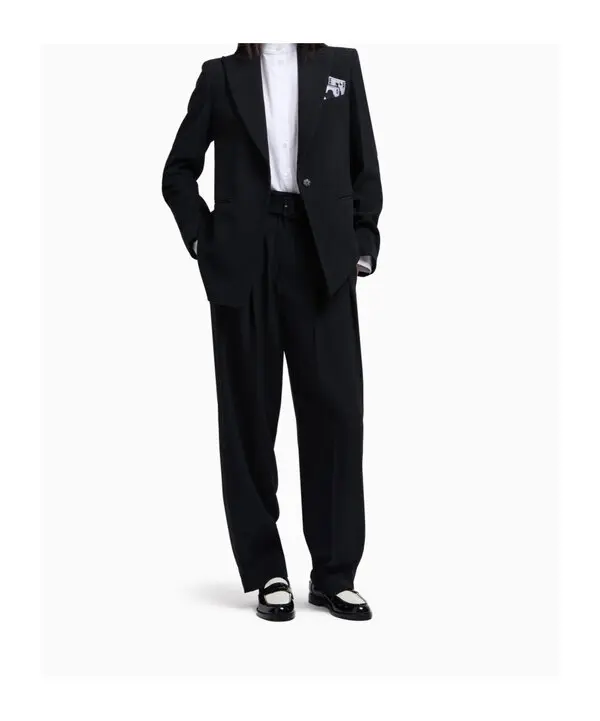 Emporio Armani Playing Card-patch Pocket Blazer