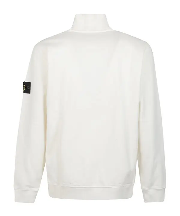 Stone Island Half-zip Sweatshirt With Logo Patch