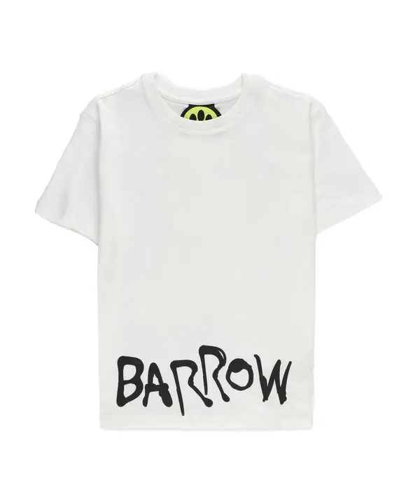 BARROW Logo-print Cotton T-shirt - White