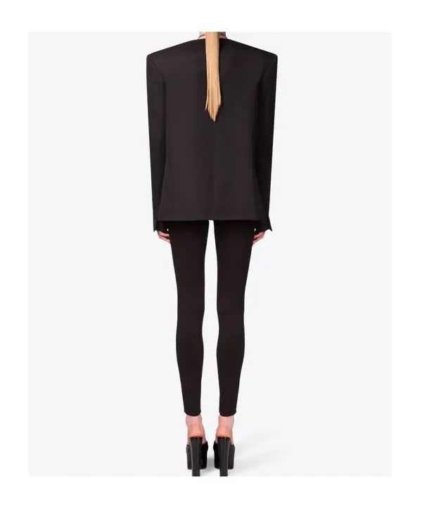 AREA Collarless Suit Jacket