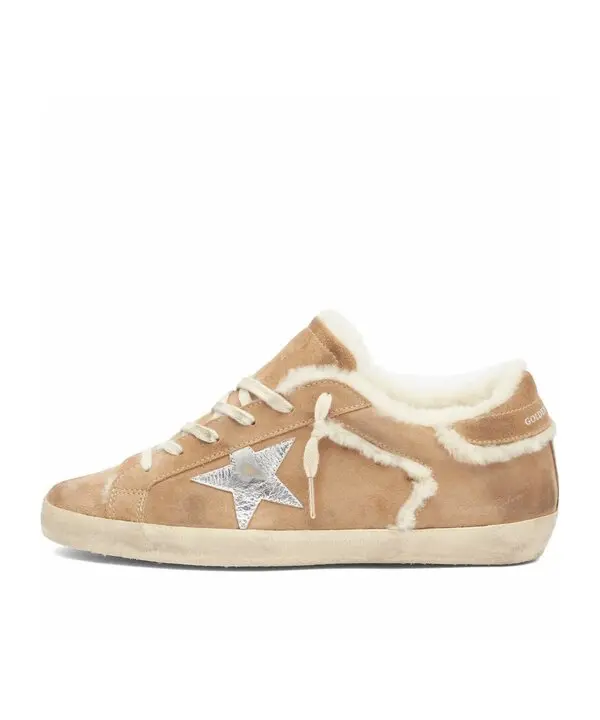 GOLDEN GOOSE Super-star Low-top Casual Shoes - Nude