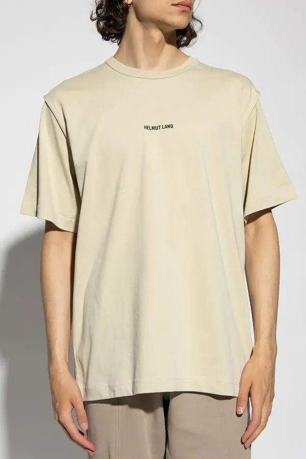 Helmut Lang Inside Out Logo Crewneck T-shirt