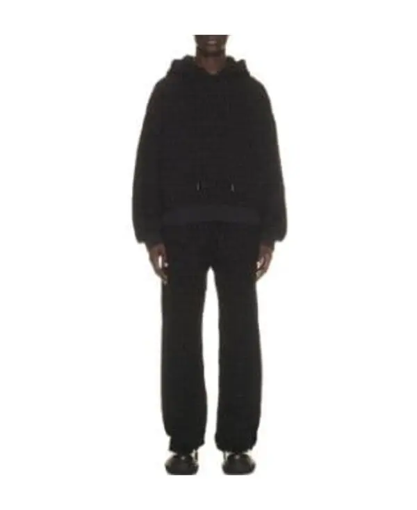 Off-White All-over Patterned Drawstring Hoodie
