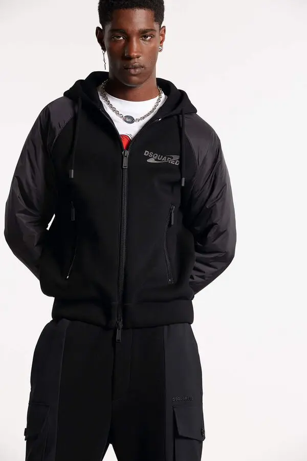 Dsquared2 Logo Printed Hooded Jacket