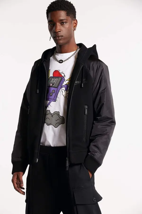 Dsquared2 Logo Printed Hooded Jacket