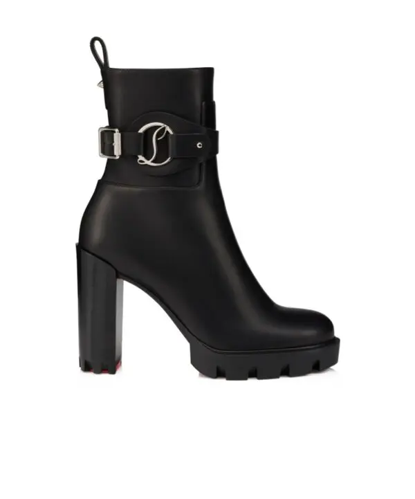 CHRISTIAN LOUBOUTIN Dianouchette Lug Ankle Boots - Black