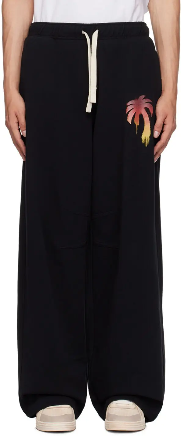 Palm Angels I Love Pa Drawstring Wide-leg Track Pants