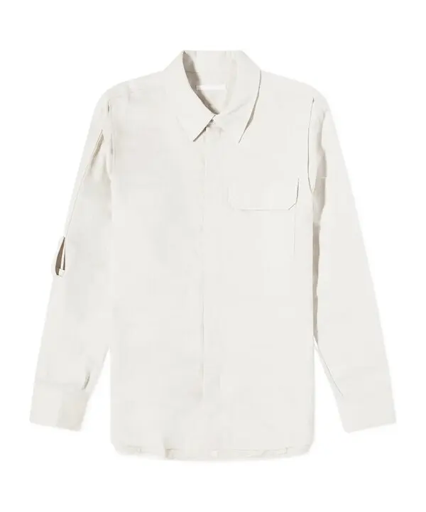 Helmut Lang Cotton-linen Twill Shirt - White