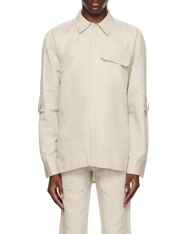 Helmut Lang Cotton-linen Twill Shirt