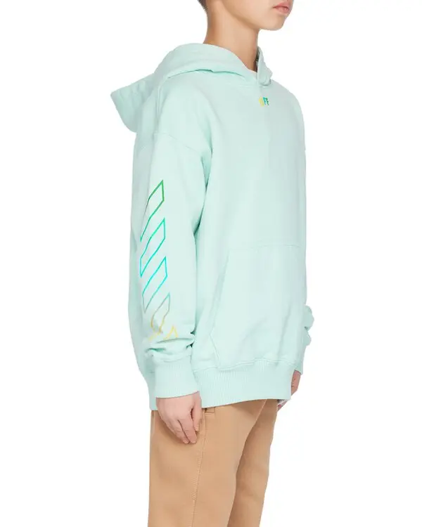 Off-White Diag-stripe-print Cotton Hoodie