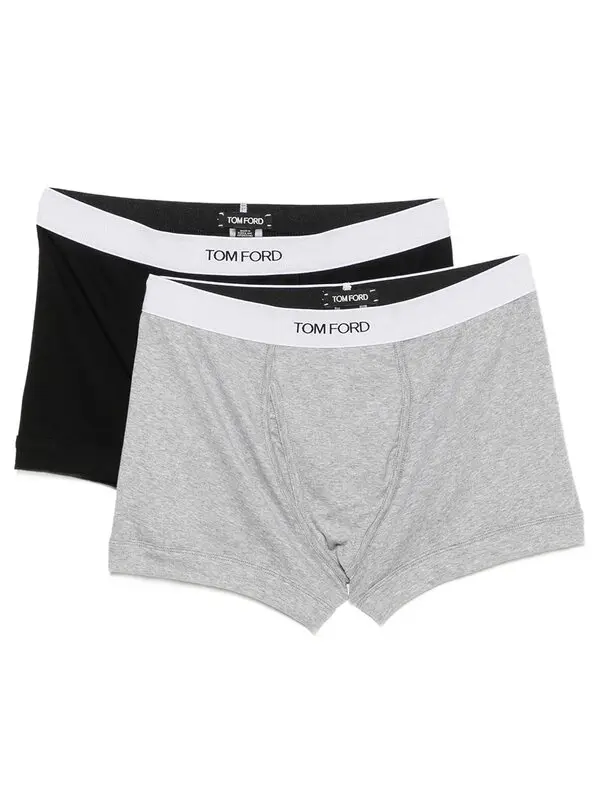TOM FORD Set Of 2 Cotton Boxers With Logo Elastic - Multi