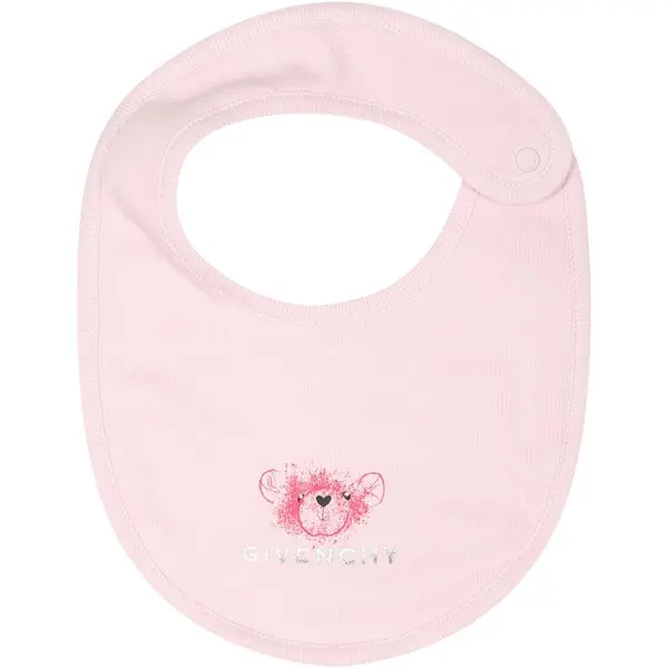Givenchy Teddy Bear Print Babygrow Set With Hat And Bib