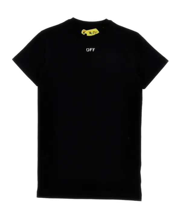 Off-White Off Stamp Cotton T-shirt Dress