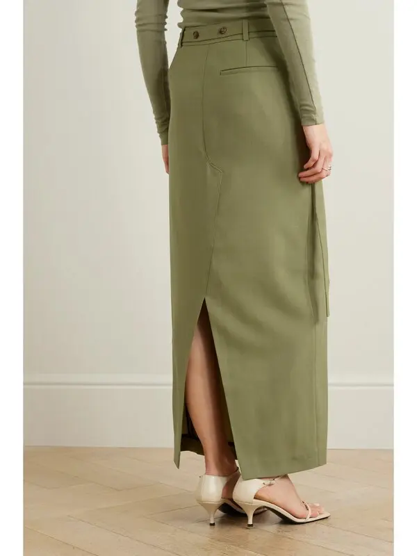RÓHE Belt Loop Midi Skirt