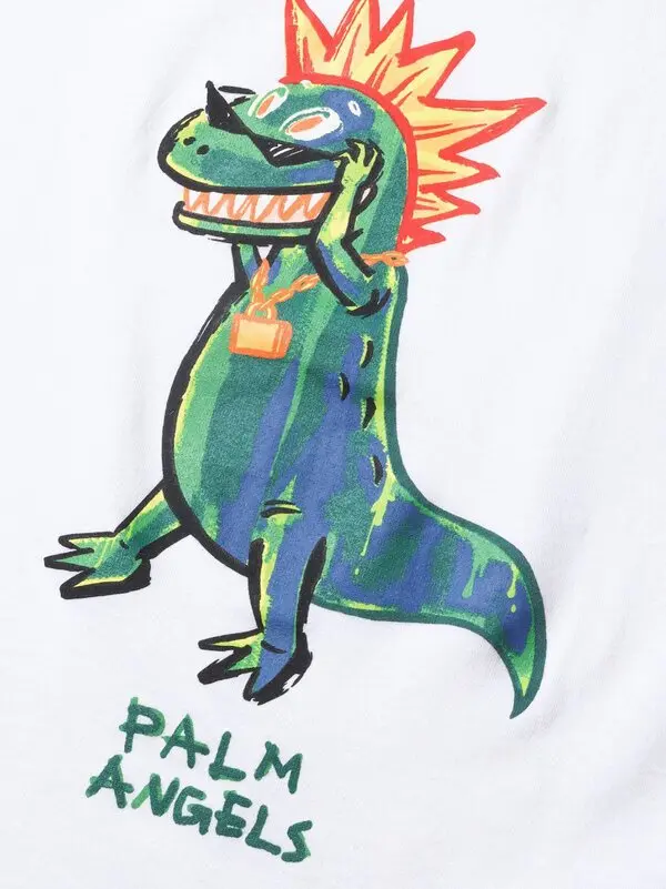 Palm Angels Dinosaur-print Cotton T-shirt