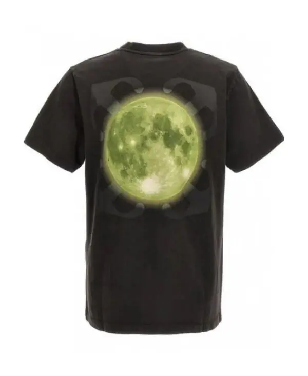 Off-White Super Moon-print Cotton T-shirt