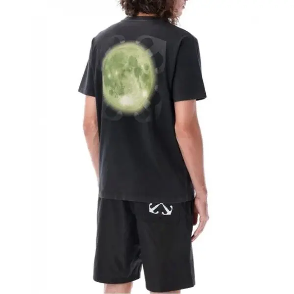 Off-White Super Moon-print Cotton T-shirt