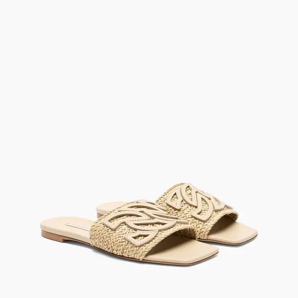 Casadei Woven-strap Flat Sandals