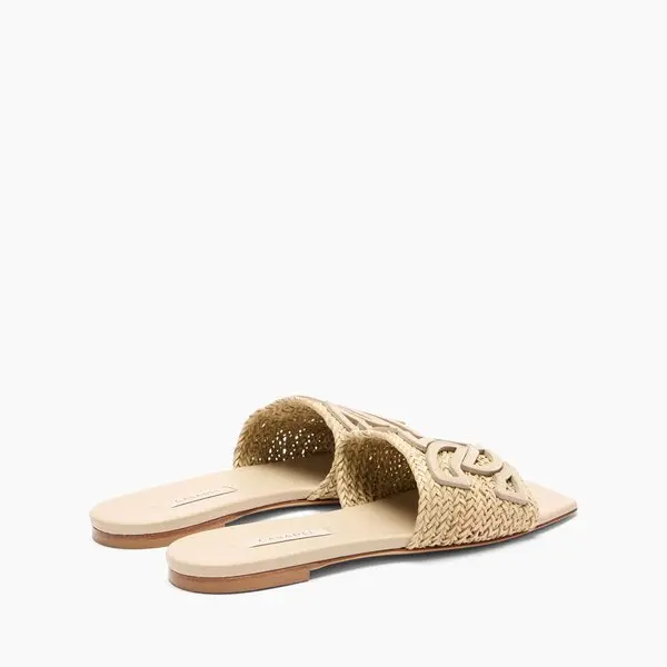 Casadei Woven-strap Flat Sandals