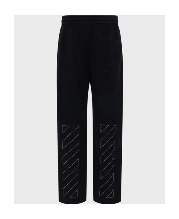 Off-White Drawstring Mid-rise Pants