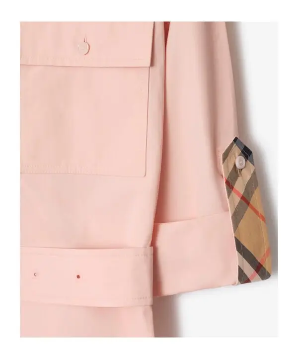 Burberry Cotton Poplin Shirt Dress With Belt