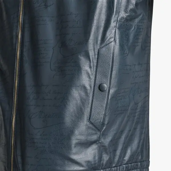 Berluti Long-sleeved Zipper Leather Jacket