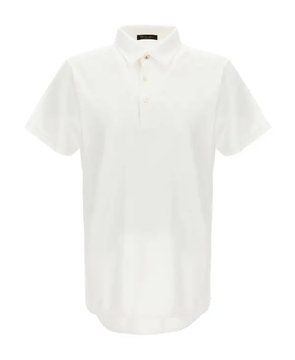 Loro Piana Buttoned Polo Shirt - White